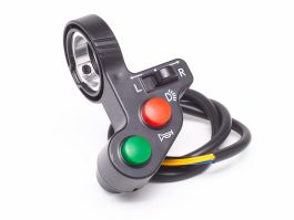 Commodo moto ou scooter gauche universel à 3 boutons très ergonomique ...