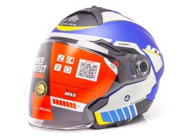 Casque Jet Cosmo SV Cruiser B5 rouge et noir L