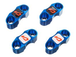 Pontets guidon Most 22mm bleu