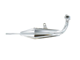 Pot d'échappement à bride cyclo Peugeot 103 SP Vogue chromé