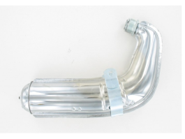 Pot d'échappement avec collier MBK 50 chromé