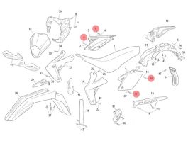 Vis de coque de radiateur Rieju MRT et MRT RPO