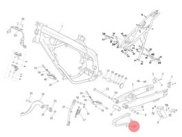 Vis fixation de patin de chaine Rieju MRT et MRT PRO