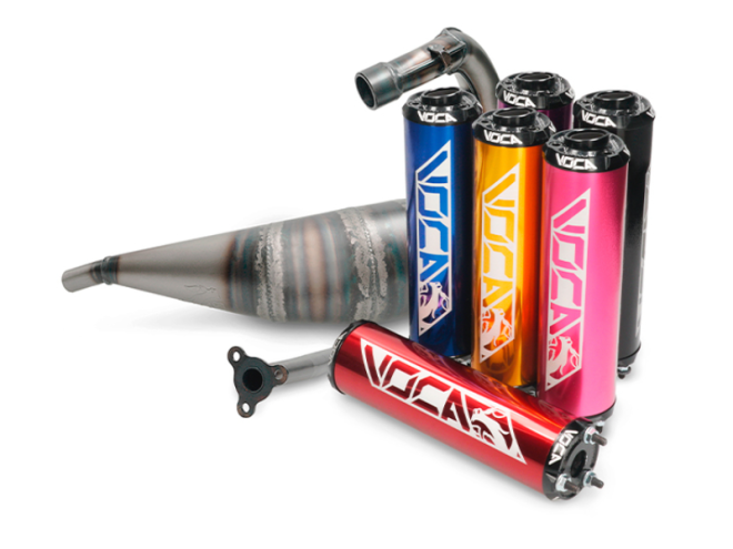 Pot d'échappement Voca Cross Rookie 50cc 70cc passage haut Beta RR 50 ...